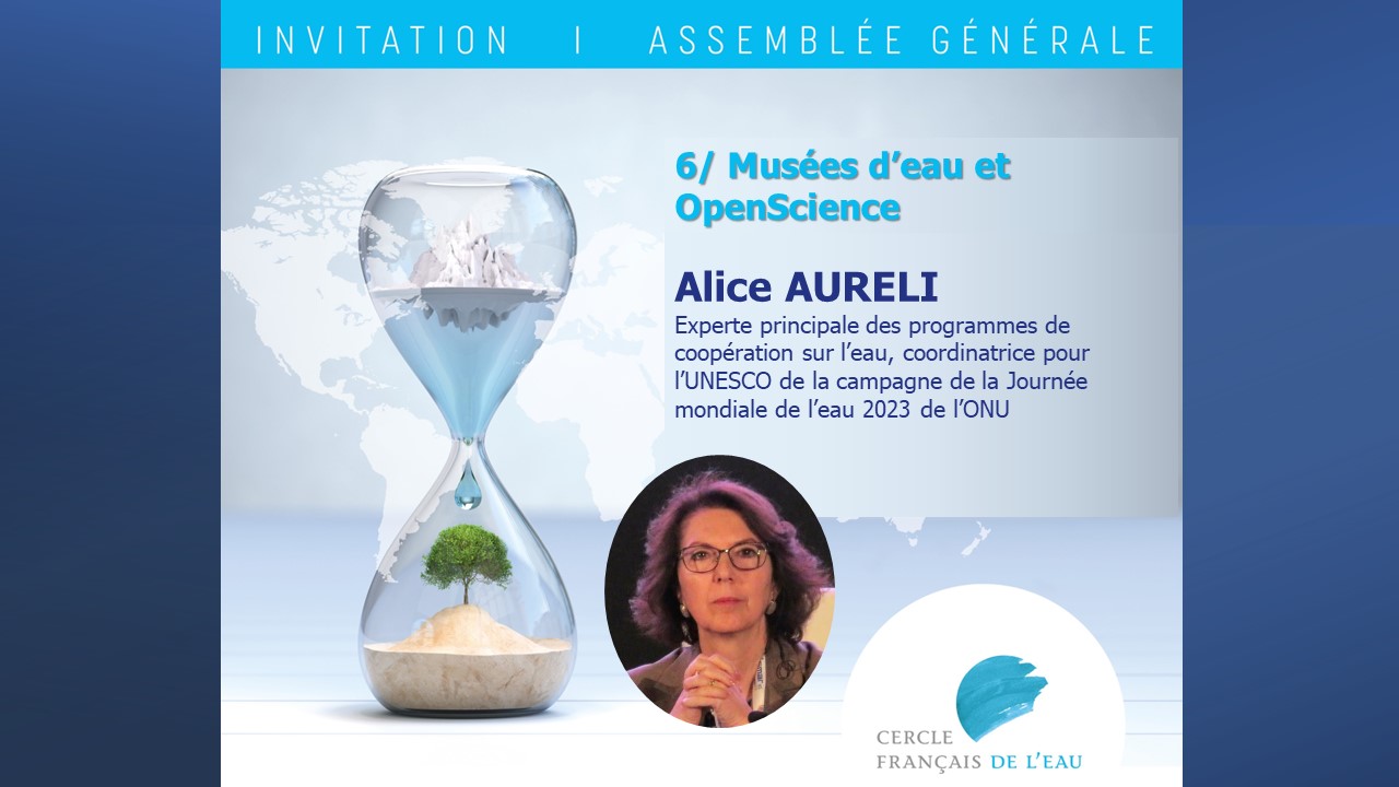 Assemblée générale 2023 | Conférence-débat - Cercle Français de l'Eau